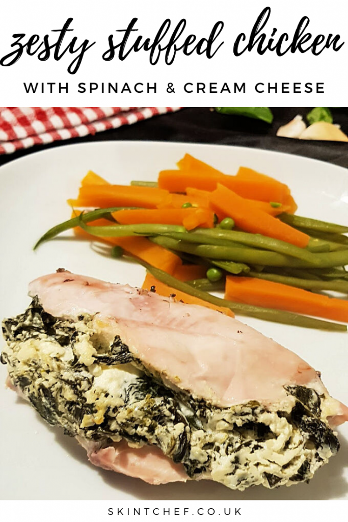 Zesty Stuffed Chicken with Spinach and Cream Cheese - £1.32 per serving ...